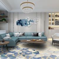 China 10mm Pile Height Zealand Wool Carpets Abstract Pattern Handtufted for Home Hotel Kitchen for sale