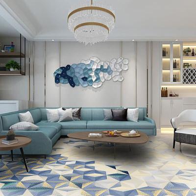 China 10mm Pile Height Zealand Wool Carpets Abstract Pattern Handtufted for Home Hotel Kitchen for sale