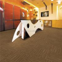 China 460 g/sqm Pile Weight 100% PP Stripe Design Carpet Tile for Office Hotel Projects for sale