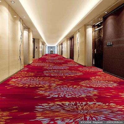 China Jute or PP Backing Nylon Printed Striped Carpet in 36 Color Options for Hotel Aisle for sale