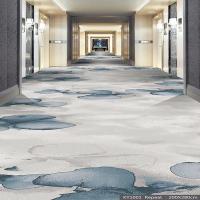 China Jute or PP Backing Nylon Printed Striped Carpet in 36 Color Options for Hotel Aisle for sale