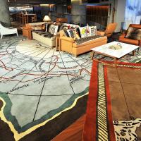 China Luxury Floral Pattern Wall to Wall Casino Carpet AX-CC Series For Modern Living Room for sale