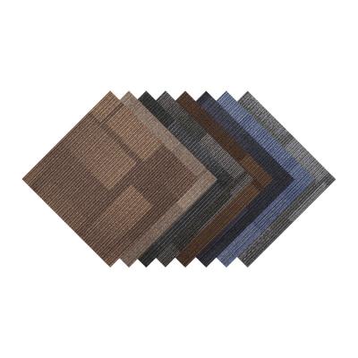 China Balance Exhibition Commercial Carpet Tiles with Monolithic or Quarter Turned Installation for sale