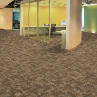 China Hotel Modern 100x100 PVC Carpet Tiles with Teen Bedroom and 520g/sqm Pile Weight for sale