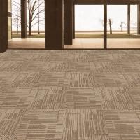 China 520g/sqm Pile Weight Commercial Room Carpet Tiles with PVC Backing and PP Surface for sale