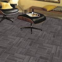 China 520g/sqm Pile Weight Commercial Room Carpet Tiles with PVC Backing and PP Surface for sale