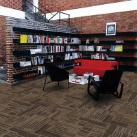 China 520g/sqm Pile Weight Commercial Room Carpet Tiles with PVC Backing and PP Surface for sale