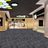 China Multi-Level Construction Modern Style Gray Carpet Tile for Theatre Performance Space for sale