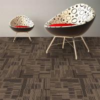 China 500x500 Hotel Carpet with Green PVC Backing and Loop Pile Construction for sale