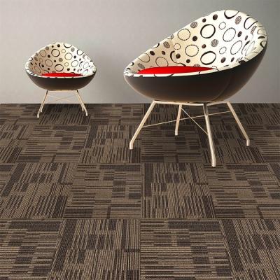 China 500x500 Hotel Carpet with Green PVC Backing and Loop Pile Construction for sale
