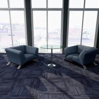 China 500x500 Hotel Carpet with Green PVC Backing and Loop Pile Construction for sale