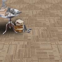 China 500x500 Hotel Carpet with Green PVC Backing and Loop Pile Construction for sale