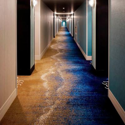China Commercial Hotel Lobby Corridor Flooring Carpet with 3.66m 12ft or 4m 13.12ft Width for sale