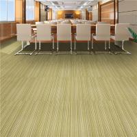 China 50x50cm PP Loop Pile Carpet Tile for Office Hotel Home Bedroom Floors in Stripe Pattern for sale