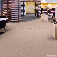 China Light Brown PP Office Carpet Tile with PVC Backing and Fiberglass Enhance Your Space for sale