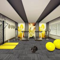 China Commercial Building Floor Decoration Carpet 520g/sqm Polypropylene Square Carpet Tile for sale