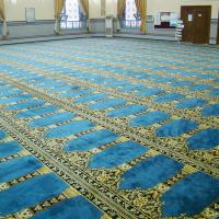 China Custom Mosque Carpet For Living Room Design Masjid Prayer Carpet With Non-Slip Backing for sale