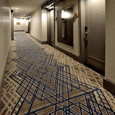 China Rectangle Black and White Hotel Axminster Machine Made Carpets Nylon Print Stock Moquette Wall-to-Wall Carpets for sale