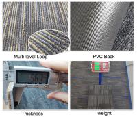 China Pile height 4mm 650g/sqm 50x50cm Square Tile Office Carpet in Modern Design 100% Nylon for sale