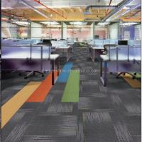 China 100*100cm Nylon Modular Office Carpet Tiles with 4.5mm Pile Height for Commercial Space for sale