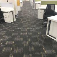 China 100*100cm Nylon Modular Office Carpet Tiles with 4.5mm Pile Height for Commercial Space for sale