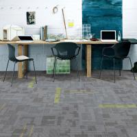 China Commercial Office Interlocking Carpet Tiles 100% Nylon with PVC fiber glass Backing for sale