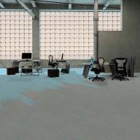 China Square PVC Backing Soundproof Office Commercial Carpet Tiles 25x100cm for Camping for sale