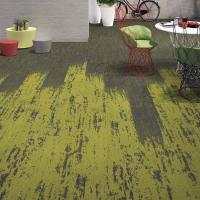 China Square PVC Backing Soundproof Office Commercial Carpet Tiles 25x100cm for Camping for sale