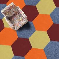 China Hexagon Commercial 100%SD Nylon Carpet Tile Floor Carpet Machine Tufted for Durability for sale