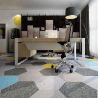 China 4500g/sqm /-3% Total Weight Hexagon Carpet Tile for Custom Colorful Flooring Solutions for sale