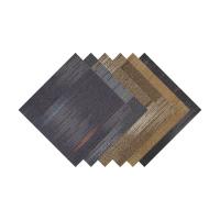 China 5.0mm Total Thickness Wood Pattern Floor Tile Made of Nylon Material for Square Areas for sale