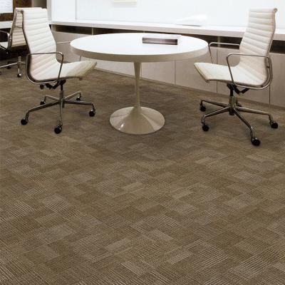China 4500g/sqm -3% Total Weight Square PVC Fireproof Carpet Yarn Tile for Home Decoration for sale