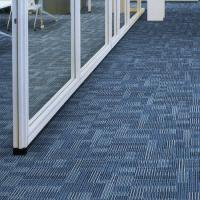 China 4500g/sqm -3% Total Weight Square PVC Fireproof Carpet Yarn Tile for Home Decoration for sale