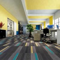 China 50x50 Nylon Carpet Tile for Office Pile Height 4.0 /-0.5mm Commercial Room Efficiency for sale