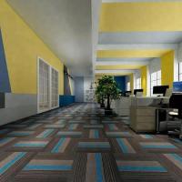 China 50x50 Nylon Carpet Tile for Office Pile Height 4.0 /-0.5mm Commercial Room Efficiency for sale