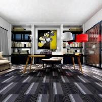 China 50x50 Nylon Carpet Tile for Office Pile Height 4.0 /-0.5mm Commercial Room Efficiency for sale