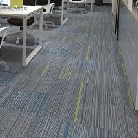 China Commercial Room Modern Style 600x600 Square PVC Carpet Tiles with Machine Made Design for sale