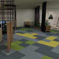 China Squares Fireproof Office Nylon Carpet Tiles For Floor Commercial Office Carpets Tile for sale