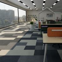 China Office Stock of 50x50 Carpet Tiles with 450g/sqm Pile Weight in Bulk for sale