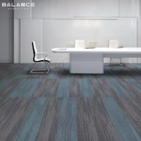 China Striped MACHINE MADE Stock 100% Nylon Pvc Backing Conference Acoustic 50x50 Carpet Tiles for sale