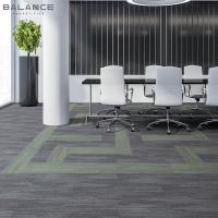 China Striped MACHINE MADE Stock 100% Nylon Pvc Backing Conference Acoustic 50x50 Carpet Tiles for sale