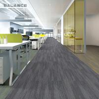 China Striped MACHINE MADE Stock 100% Nylon Pvc Backing Conference Acoustic 50x50 Carpet Tiles for sale