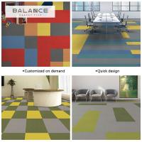 China Modern Design Colorful 50x50 Fireproof Commercial Carpet Tiles for Conference Rooms for sale