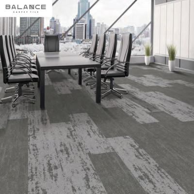 China Commercial Office Room Nylon Modern Style PVC 25*100 Carpet Tile with Modern Design for sale