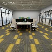 China Striped Bitumen Backing Commercial Office Tiles for Office Floor in 25*100cm Size for sale