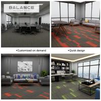 China Striped Bitumen Backing Commercial Office Tiles for Office Floor in 25*100cm Size for sale