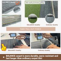 China 50x50cm PVC Backing Carpet Tiles in Abstract Pattern for Office Living Hotel Hallway for sale
