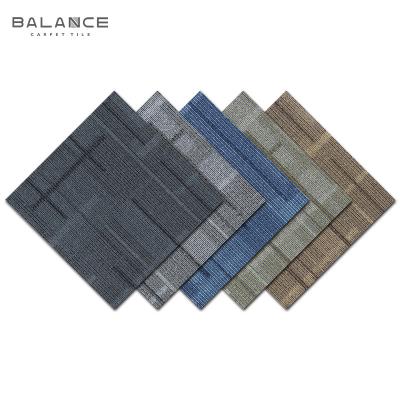 China Bitumen Backing PET FRIENDLY Commercial Office PP 50 x 50 Carpet Tiles for PET Owners for sale