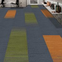 China 50x50 Nylon Carpet Tiles for Commercial Office Hotel Hallway Total Weight 4400g/sqm for sale