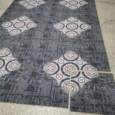 China Plush Printed Luxury Carpet Tiles 50x50 The Perfect Solution for Commercial Spaces for sale